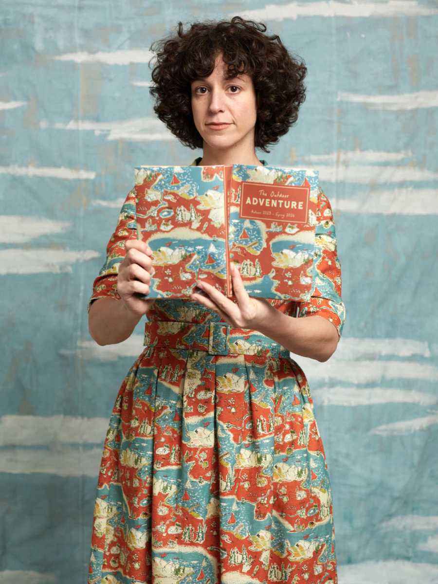 Palava Cynthia Dress Mandarin Treasure Map