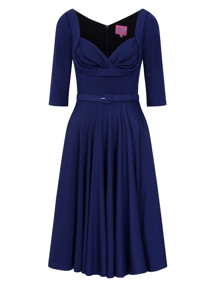 Glamour Bunny Gina Lee Swing Dress Night Blue